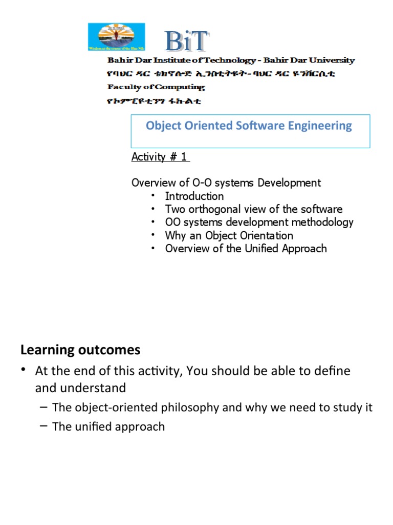Oose 1 | PDF | Object Oriented Programming | Object (Computer Science)