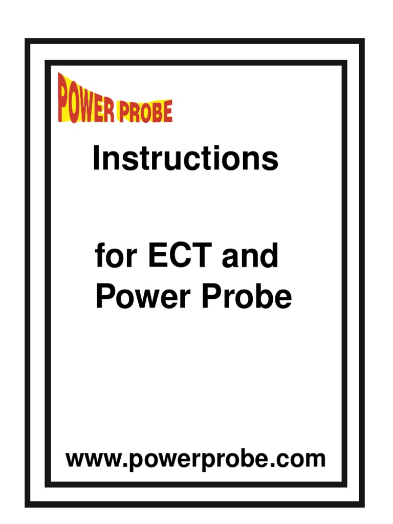 ECT and Power Probe Instructions | PDF | Wire | Design