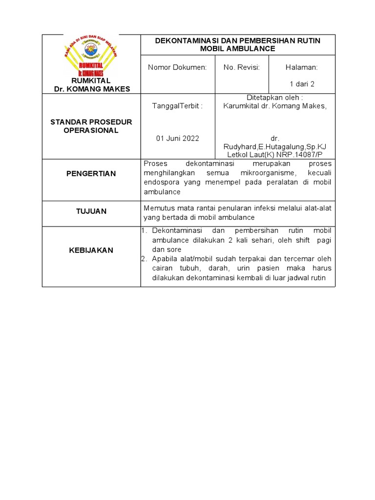 PPI 5-Pembersihan Ambulance | PDF | Sains & Matematika