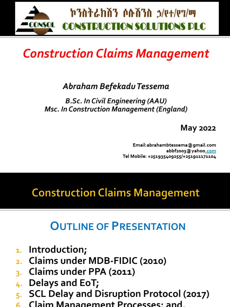 Construction Claim Managment | PDF | Employment | Damages