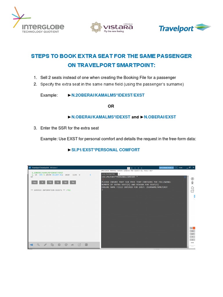Booking Extra Airline Seat Guide | PDF | Computing