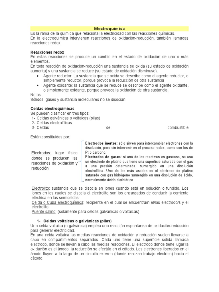 Electro Qui Mica | PDF | Redox | Electrodo