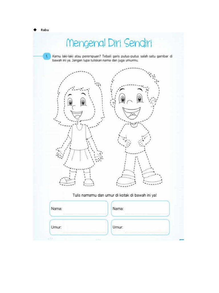 Worksheet Untuk Tk A Pdf