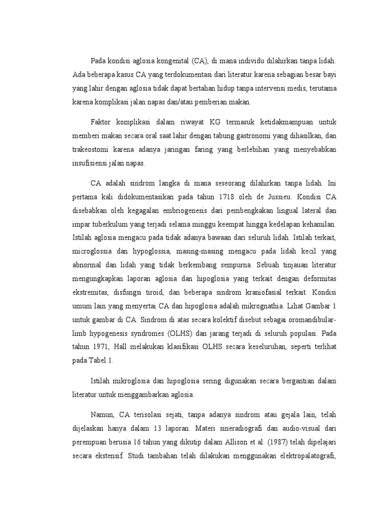 Referat Aglosia | PDF