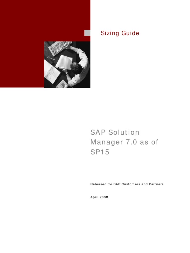 SAP Solution Manager 7.0 As of SP15: Sizing Guide | PDF