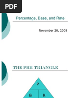 Percentage Base Rate | Percentage | Lesson Plan