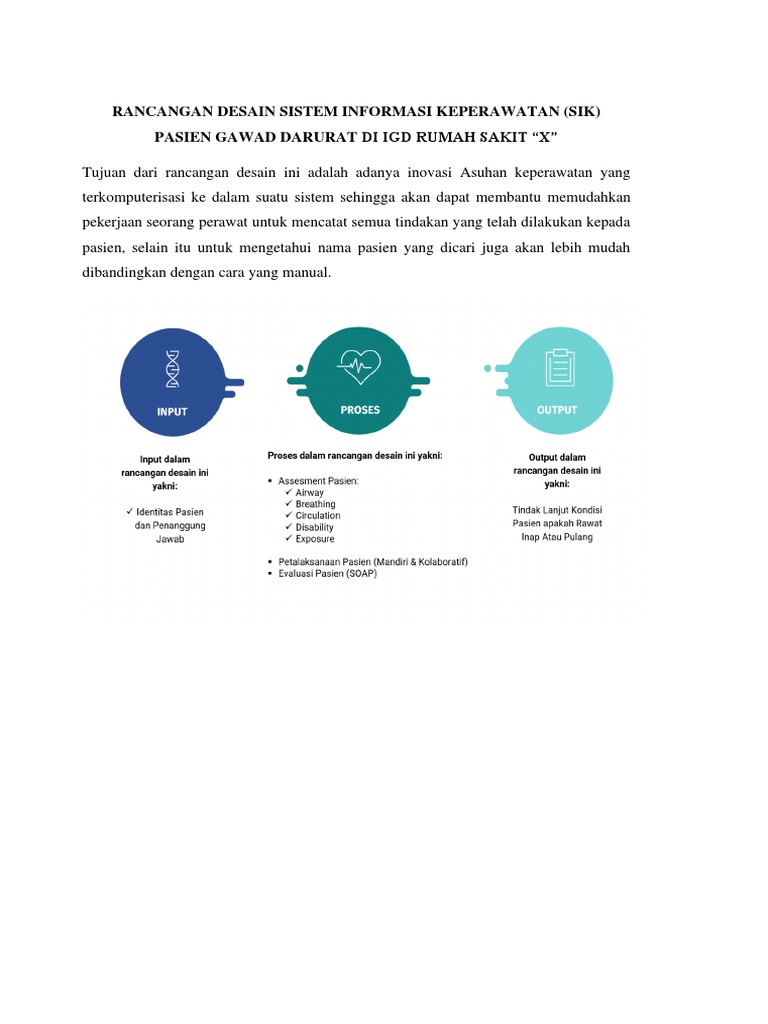 Rancangan Desain SIK IGD | PDF | Sains & Matematika