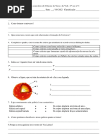 11 Exercícios sobre Camadas da Terra para 6º Ano com Gabarito | PDF | Terra | Crosta (Geologia)