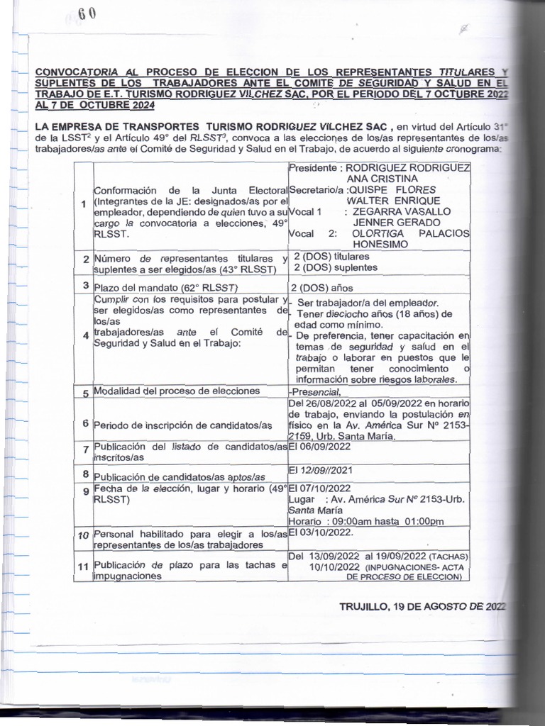 Libro de Actas CSST Rovisac | PDF