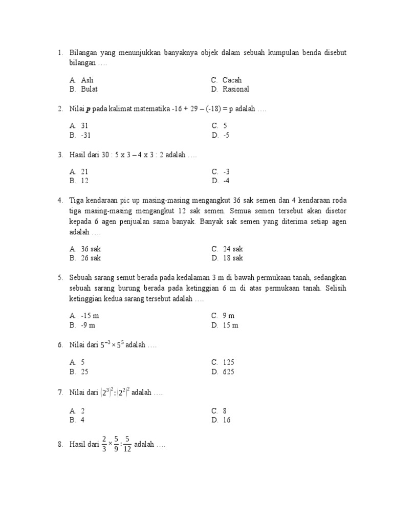 Soal Pas Ganjil Kelas 7 2022 | PDF | Metode & Bahan Ajar