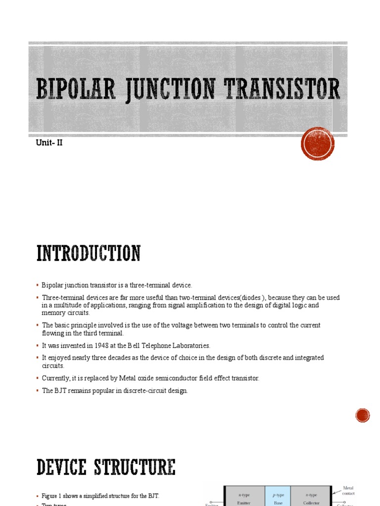 Bipolar JN Transistor | PDF | Bipolar Junction Transistor | Transistor
