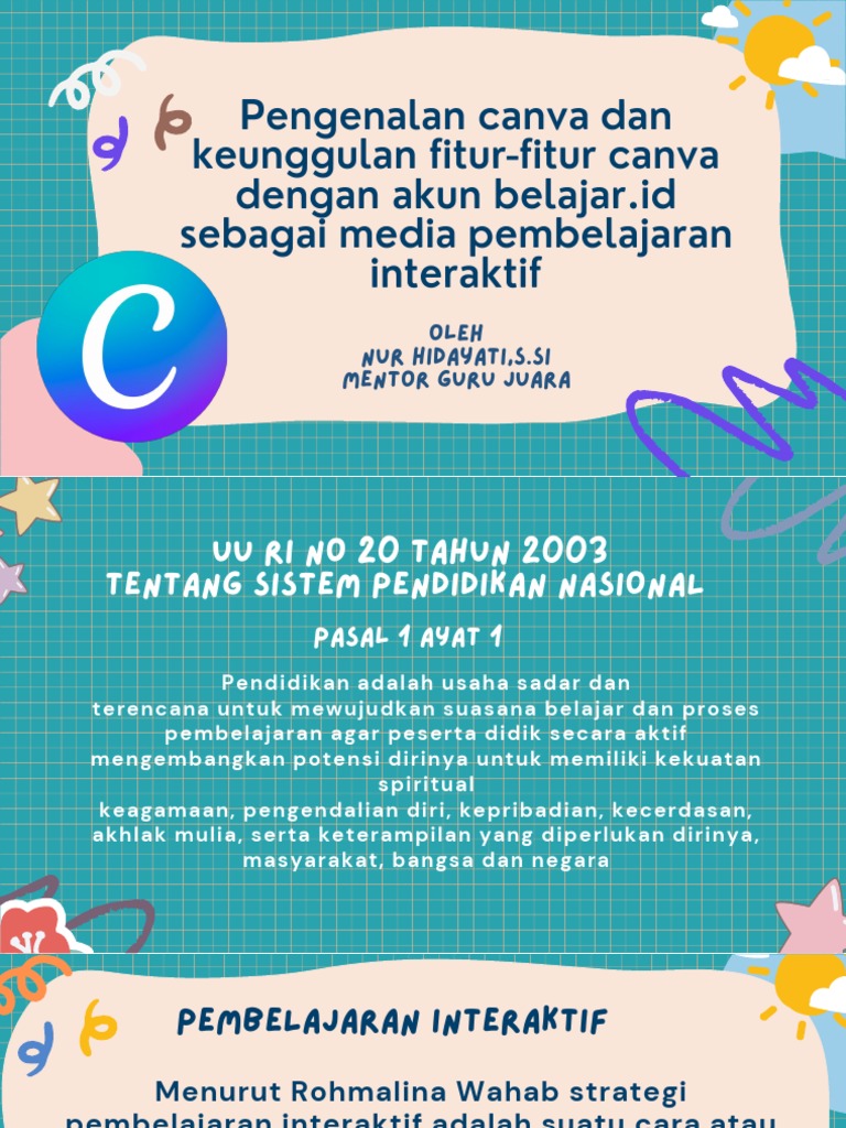 Materi Day1 Pembelajaran Interaktif Menggunakan Canva Pdf