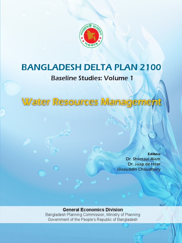 BDP 2100 BL Study Volume 1 Part A Water Resources Management | PDF