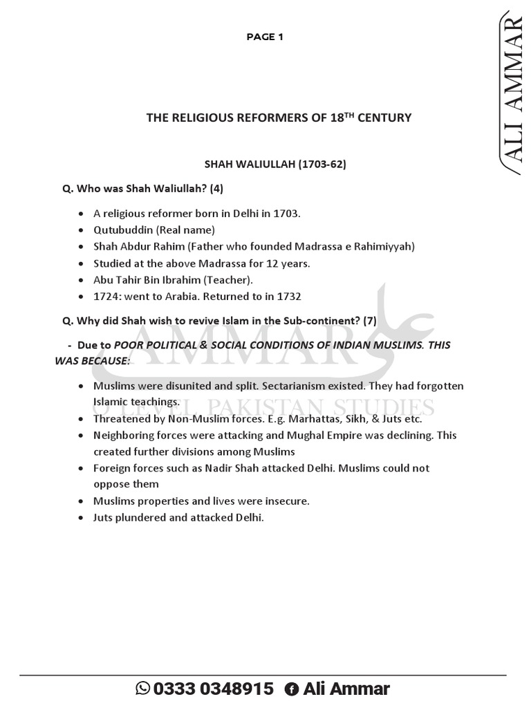 History Section 1 Notes Premium | PDF | British Raj | Kafir