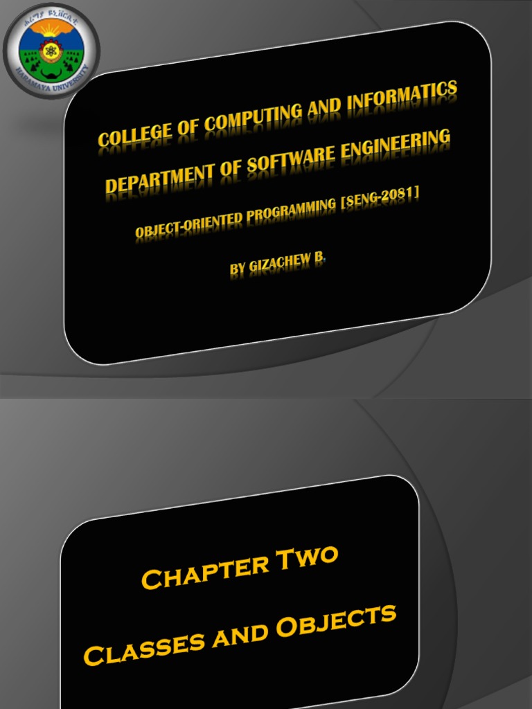 (OOP) Chapter 2 | Download Free PDF | Programming | Constructor (Object Oriented Programming)