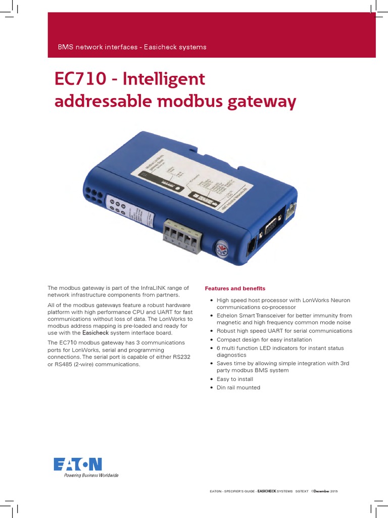 Ec710 Modbus Gateway Pdf Computing Computer Science 