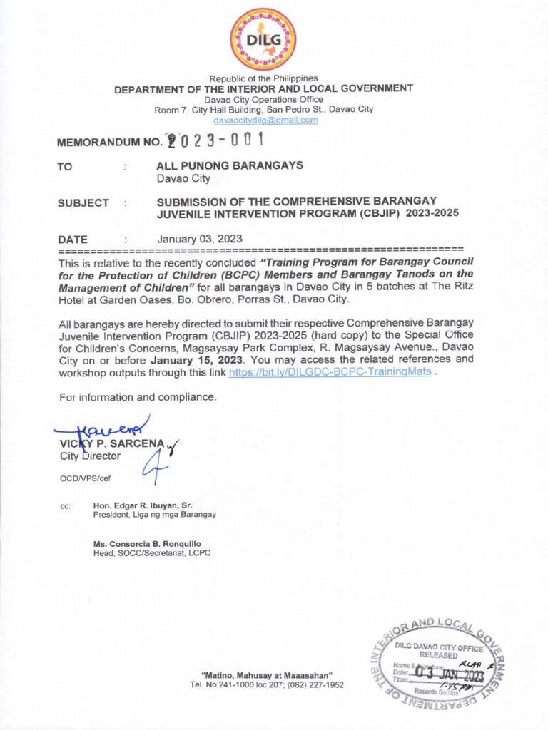 Dpwh Dilg Joint Memorandum Circular No 001 Series Circuit Drawing