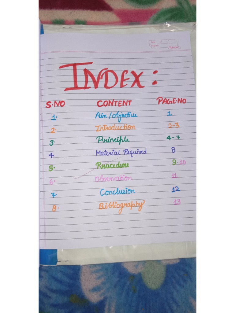 Chemistry Project File. | Pdf
