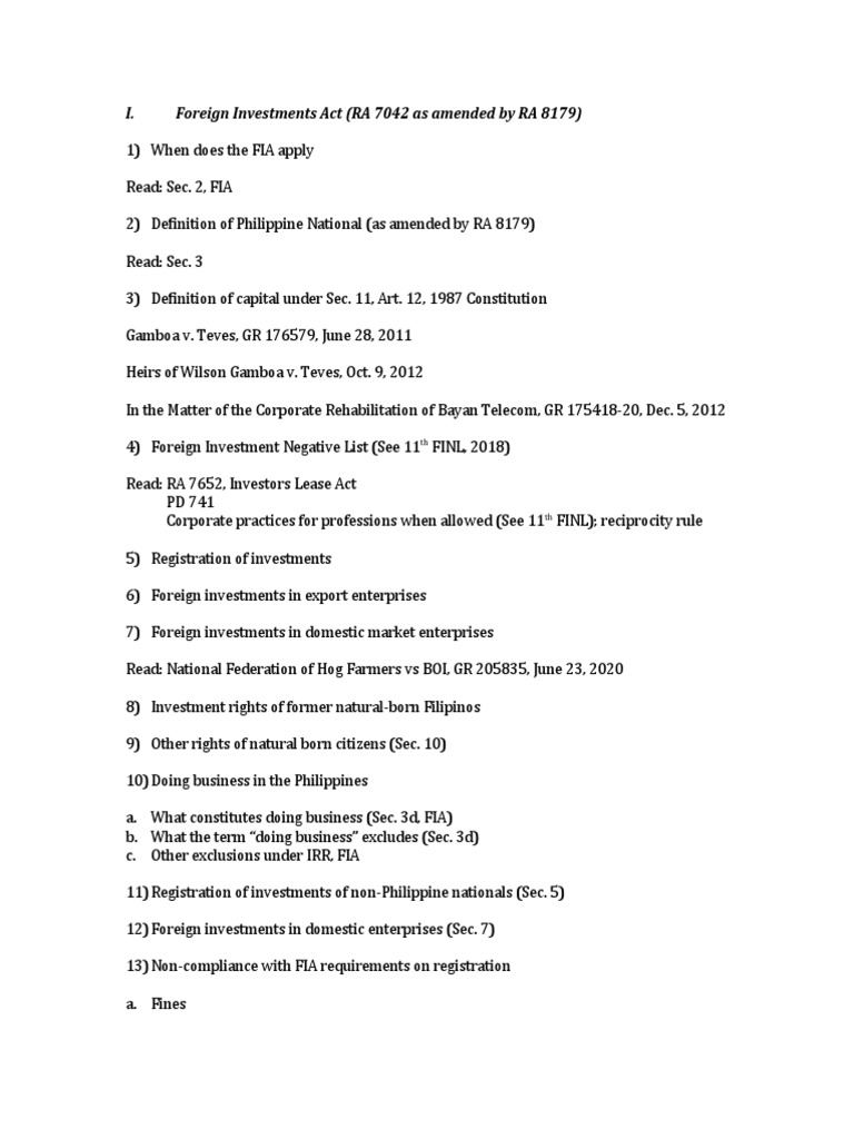 FIA Anti Dummy PCC Outline As of Feb 17 2022 | Download Free PDF ...