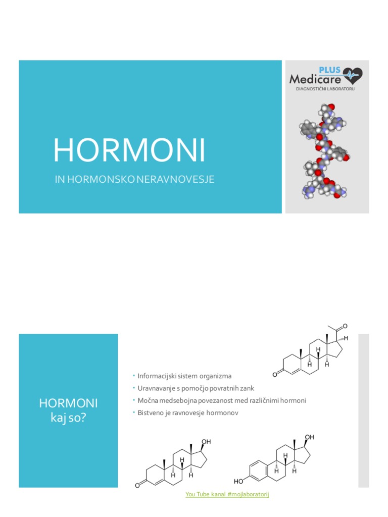 Hormoni in Hormonsko Neravnovesje | PDF
