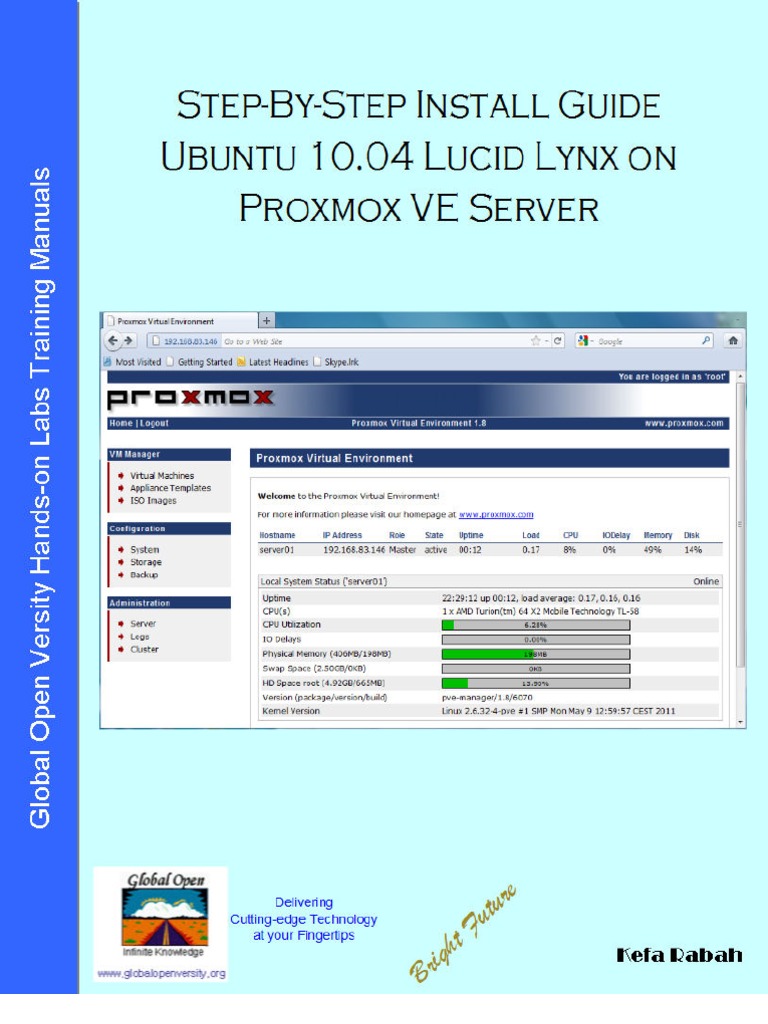 Install Guide Ubuntu 10.04 Lucid Lynx On Proxmox VE Server | PDF | Ubuntu (Operating System ...