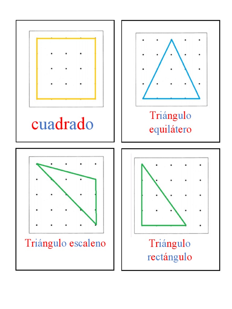 Geoplanos Plantillas | PDF | Métodos y materiales de enseñanza ...