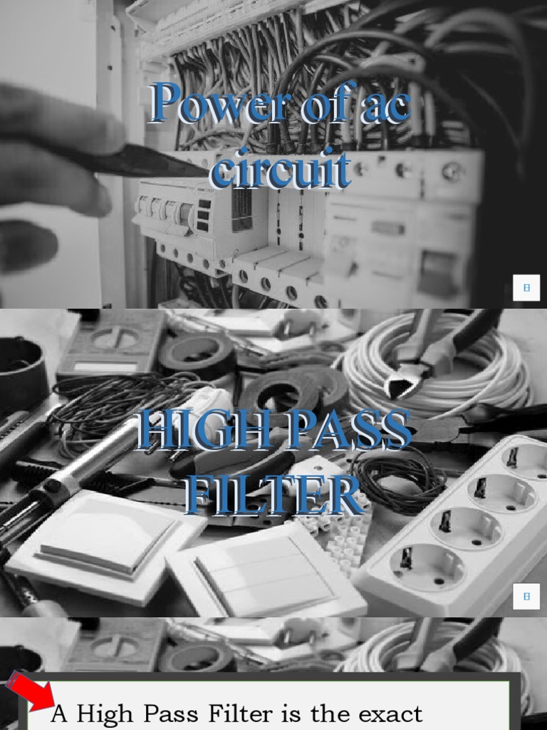 High Pass Filters | PDF | Low Pass Filter | Electronic Filter