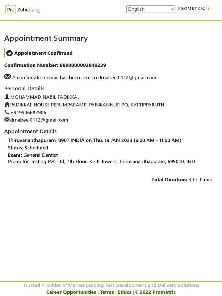 ProScheduler - Appointment Scheduled | PDF