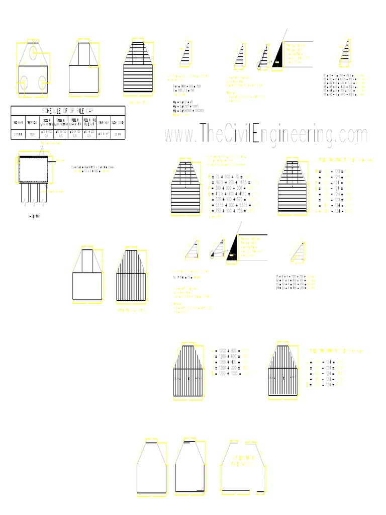 BBS of Pile Cap (3P) | PDF