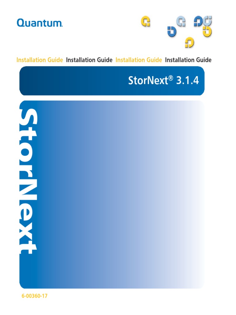 StorNext Install Guide | PDF | File System | Operating System
