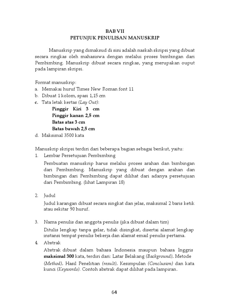 Final Pedoman Pelaksanaan Dan Penulisan Skripsi 2022-2023-Juli22-73-75 | PDF