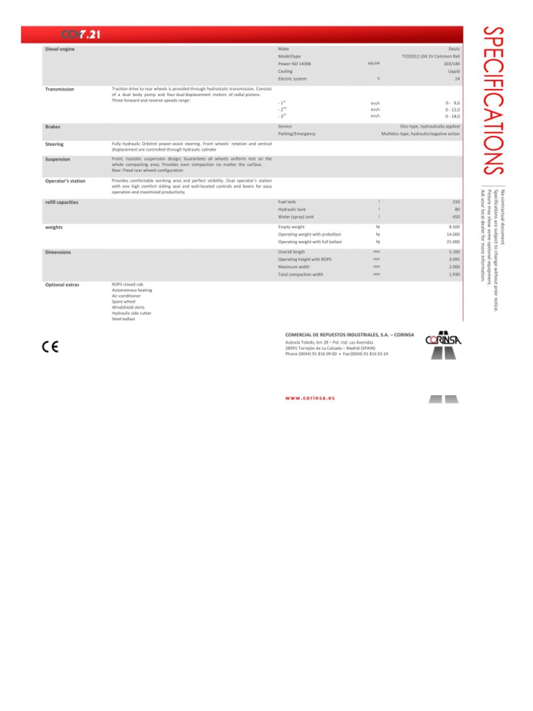 Corinsa CCH 7.21 - 2 | PDF