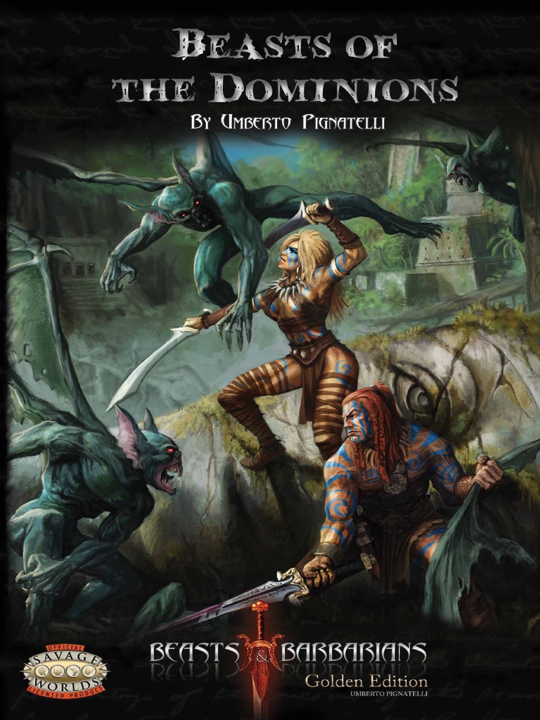 Savage Worlds - Beasts & Barbarians - Golden Edition - Beasts of The Dominions | PDF | Fortification