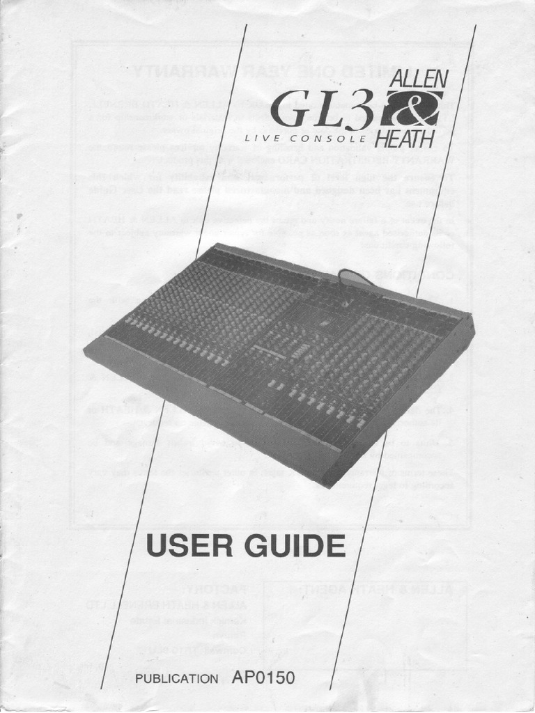 GL3 User Guide Ap0150 - 1 | PDF