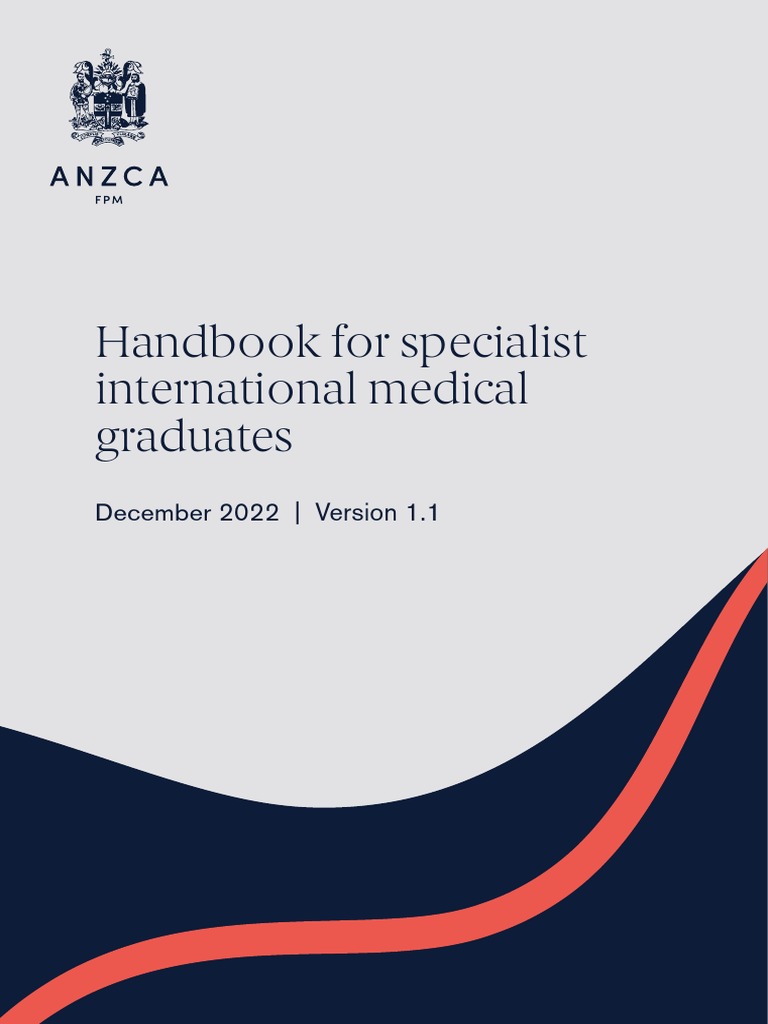 Guide to ANZCA's SIMG pathway for international medical graduates | PDF ...