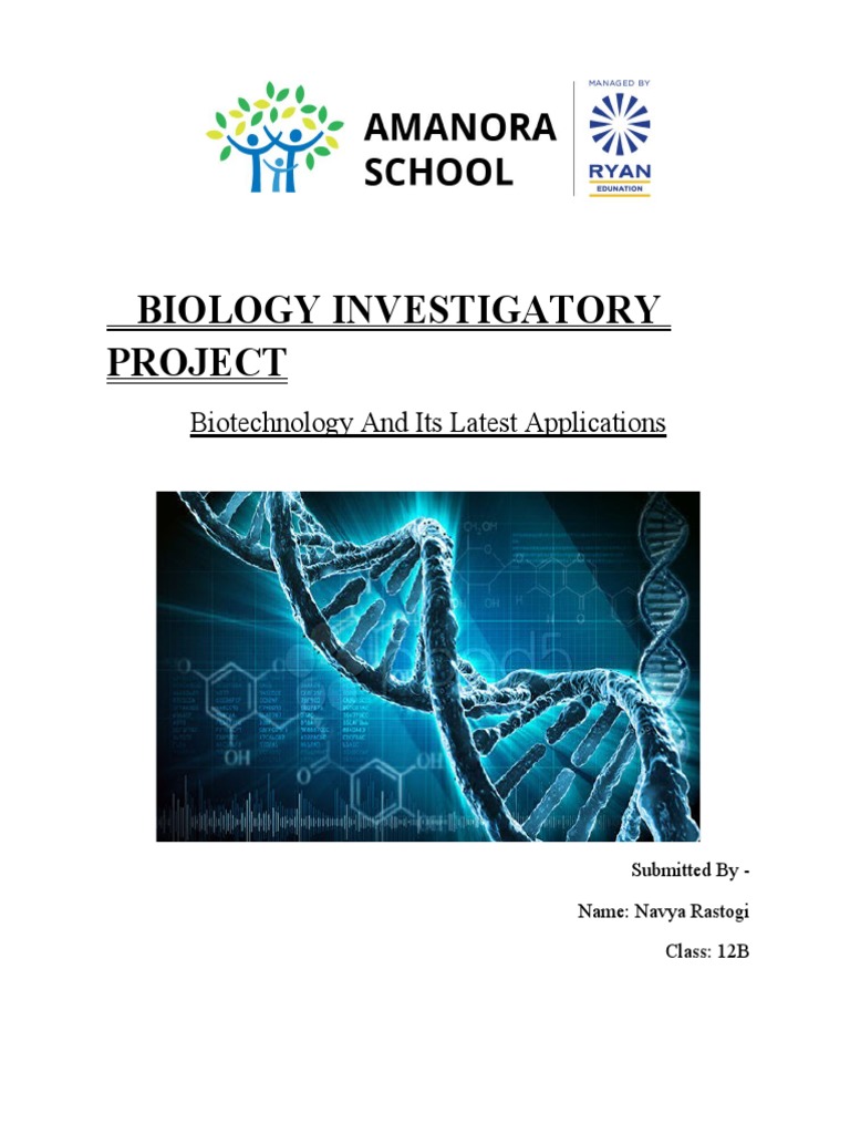 Biology Investigatory Project Genetic en | PDF | Genetic Engineering ...