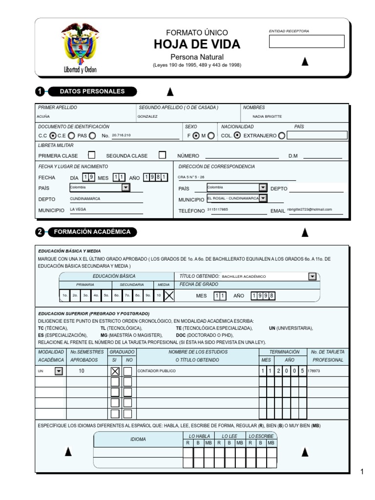 Fuhv Diligenciable 2019 | PDF | Educación avanzada | Business