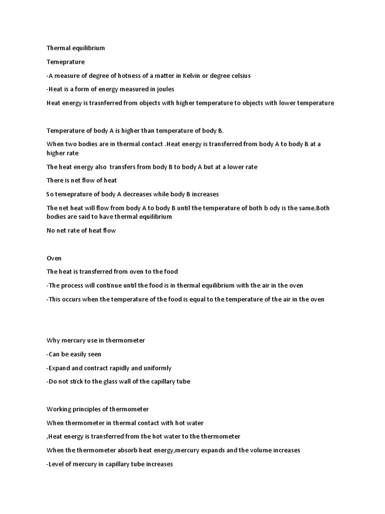 Thermal Equilibrium | PDF | Gases | Latent Heat