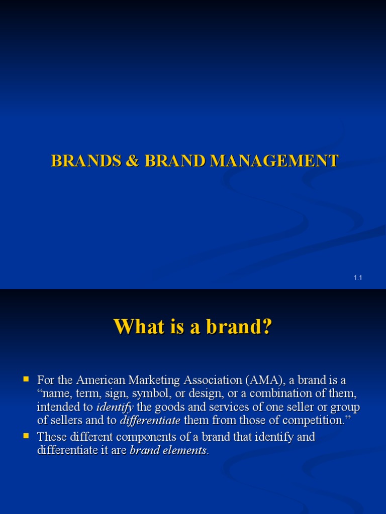 Brand Management Essentials | PDF | Brand | Marketing