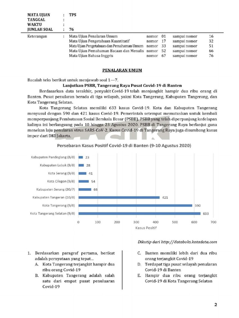 Soal Penalaran Umum | PDF
