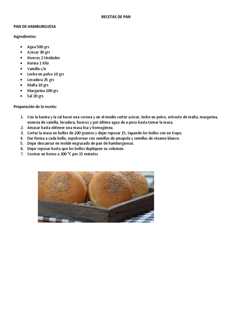 Recetario de Pan | PDF | Panes | Levadura