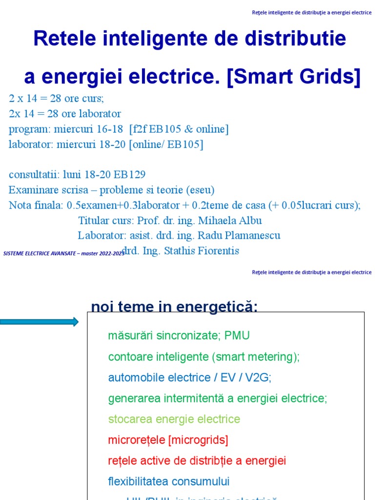 SG Curs9 SmartGrids ADN 2022-2023 | PDF