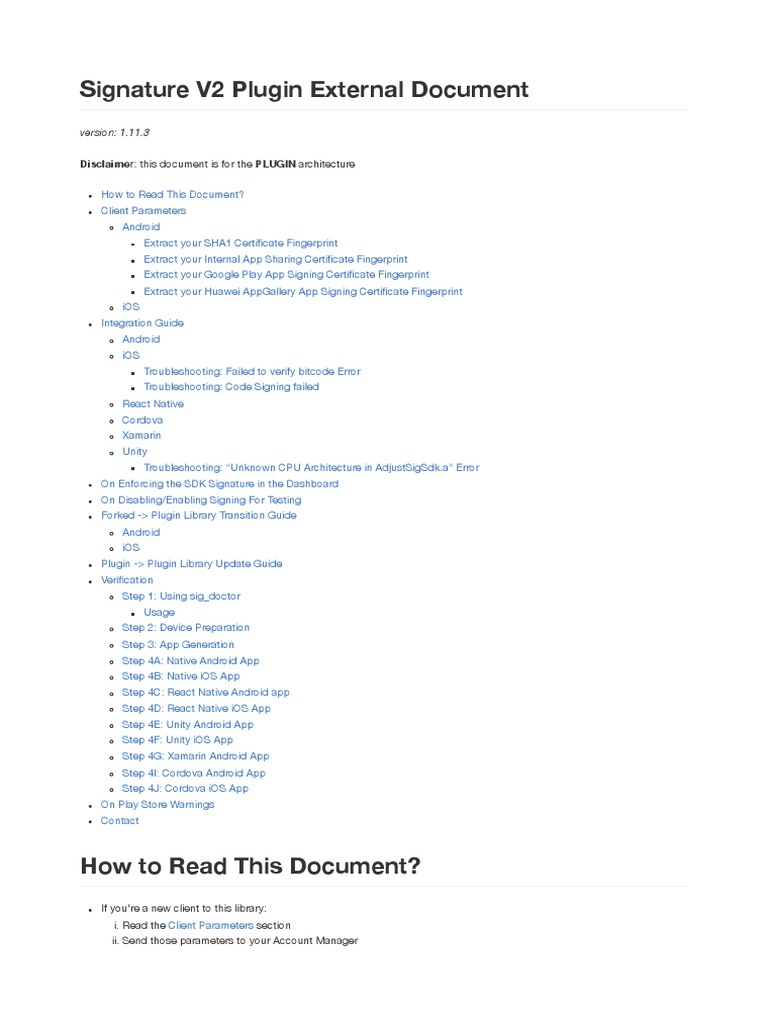 External Plugin en 1.11.3 | PDF | Ios | Mobile App