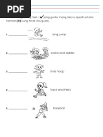 Mga Letrang Nagsisimula Sa Letrang T | PDF