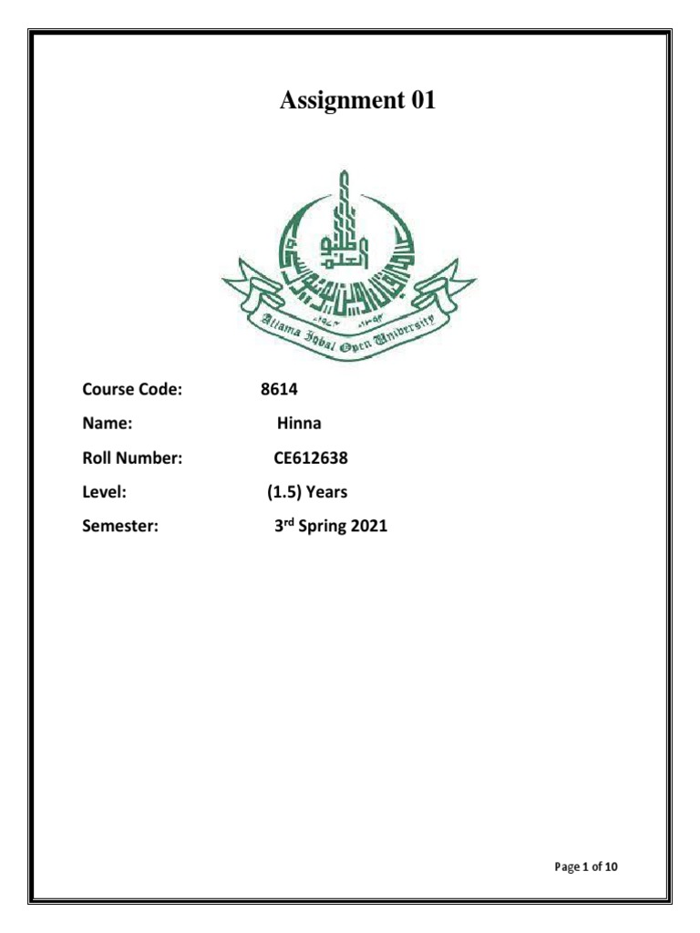 8614 Solved Assignment 1 Pdf Standard Deviation Sampling Statistics 0999