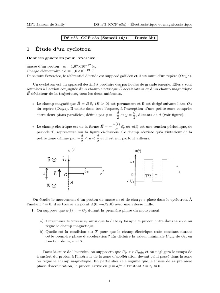 DS3e (INDUCTION) | PDF | Électrostatique | Champ électrique