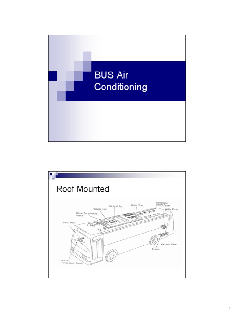 Bus Air Conditioning System Overview | PDF