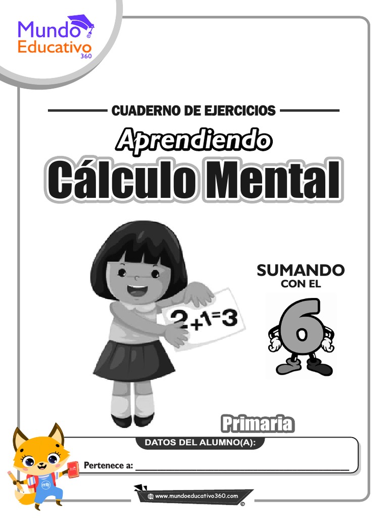 Cuaderno Calculo Mental Del 6 Me360 | PDF