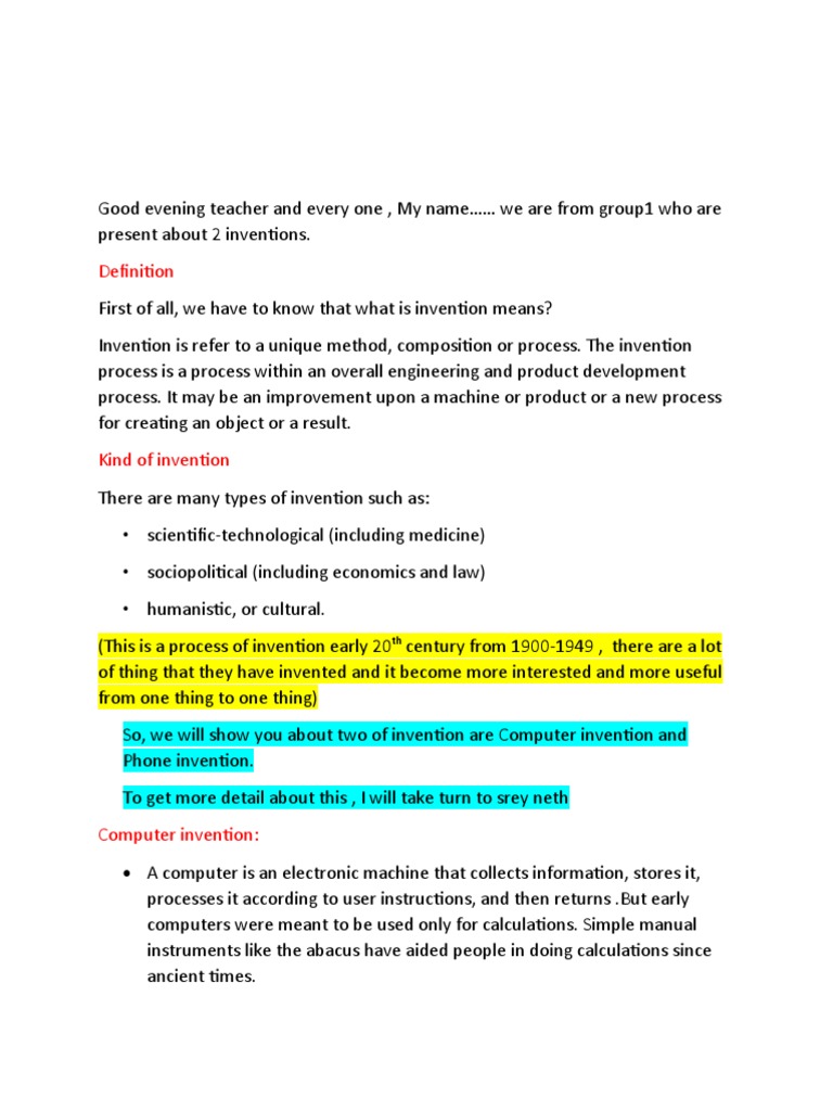 Invention Pdf Invention Science