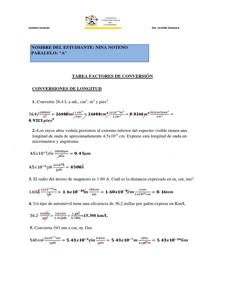 Conversión de Unidades | PDF | Caloría | Cantidades fisicas